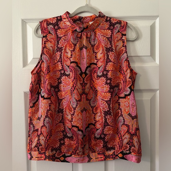 Talbots | Tops | Talbots 0 Silk Paisley Tank | Poshmark